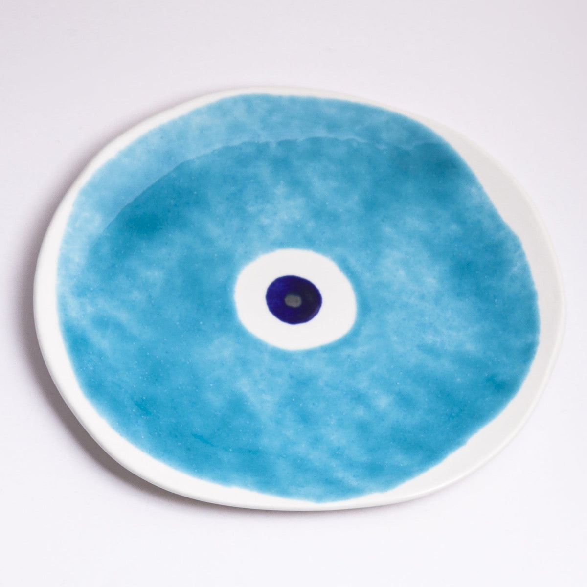 Evil Eye Ceramic Dinner Plate A & melisses gallery