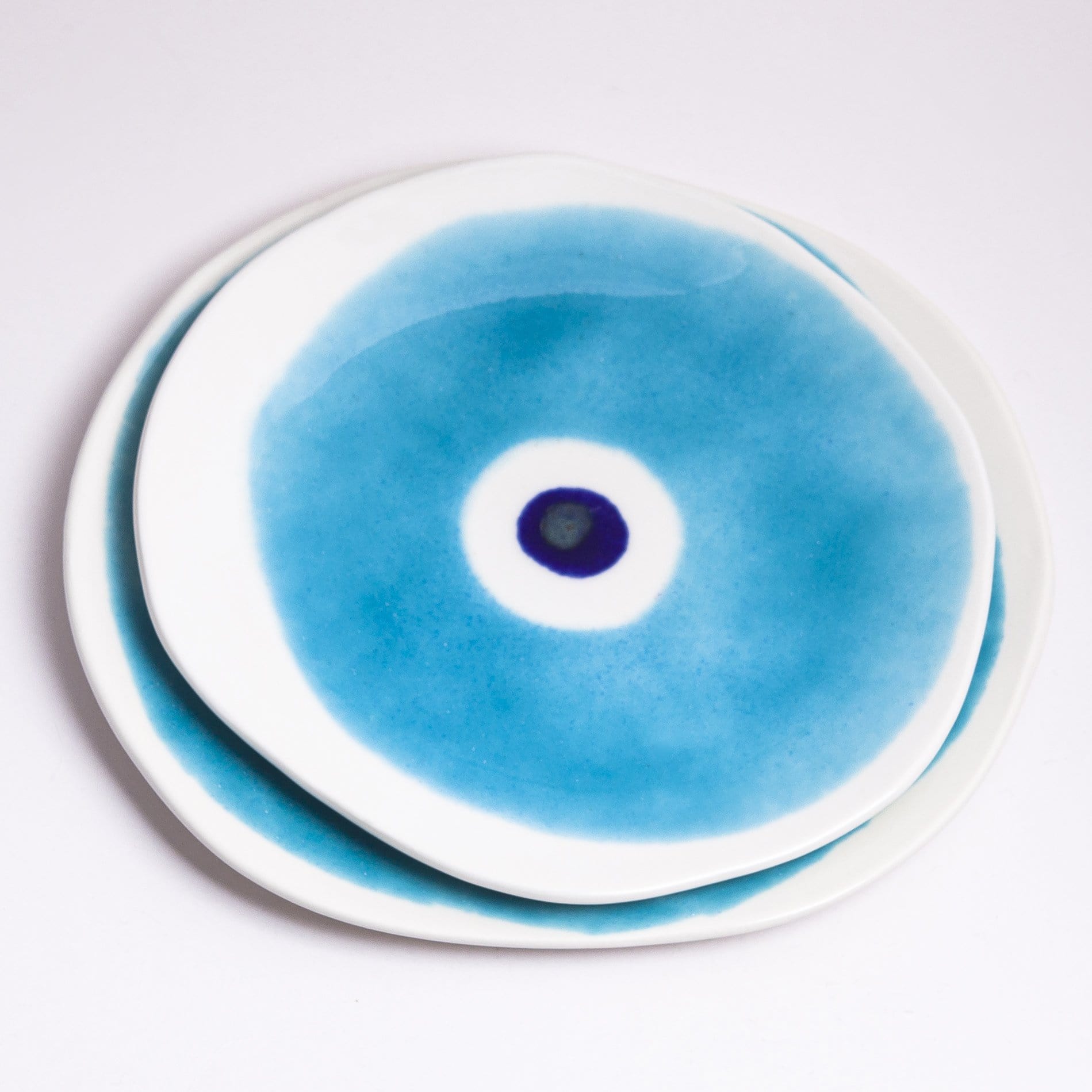 Evil Eye Ceramic Dinner Plate B & melisses gallery